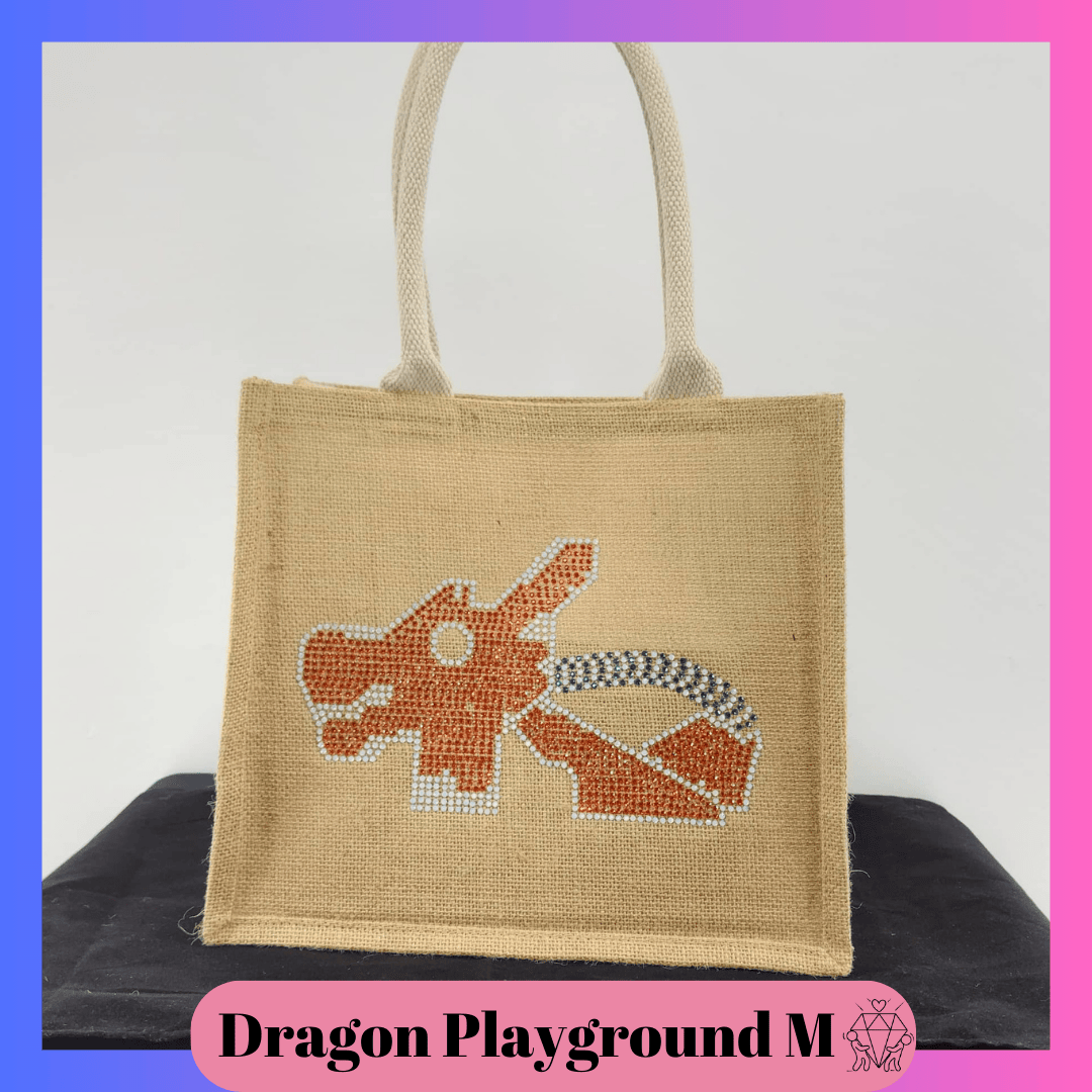 Handmade Dragon Playground Rhinestone Bag - Personalised Gifts ...