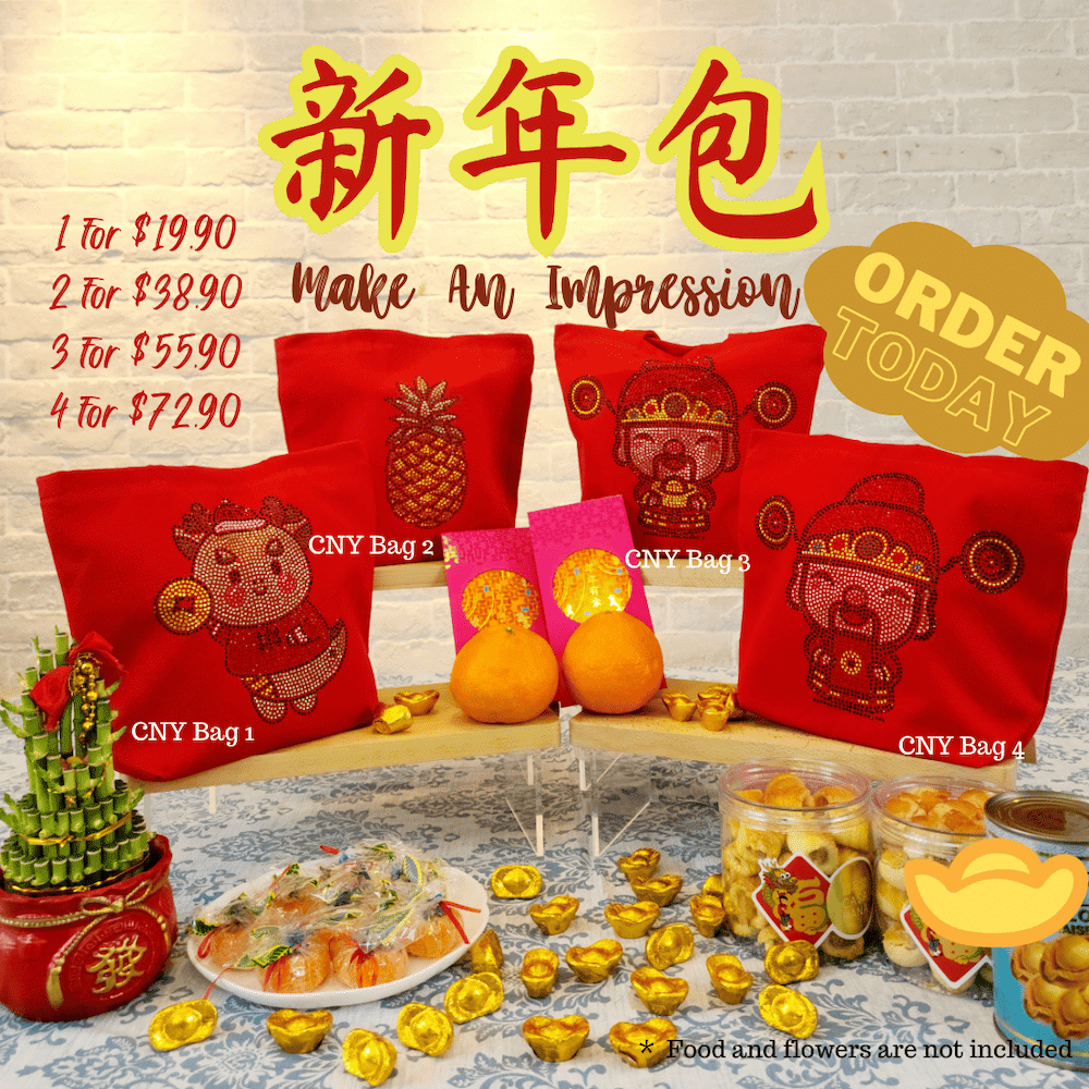 Handmade Chinese New Year Rhinestone Gift Bag - Personalised Gifts ...